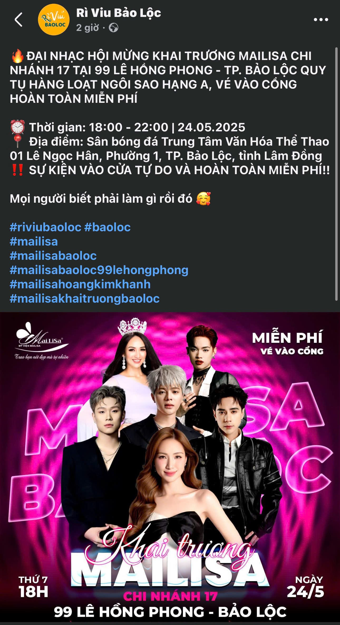 Bảo Lộc: Chưa được cấp phép, Thẩm mỹ viện Mailisa vẫn quảng cáo khai ...