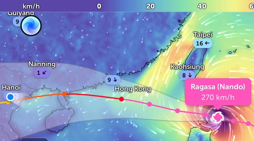 Trung Quốc chuẩn bị ứng phó với siêu bão Ragasa