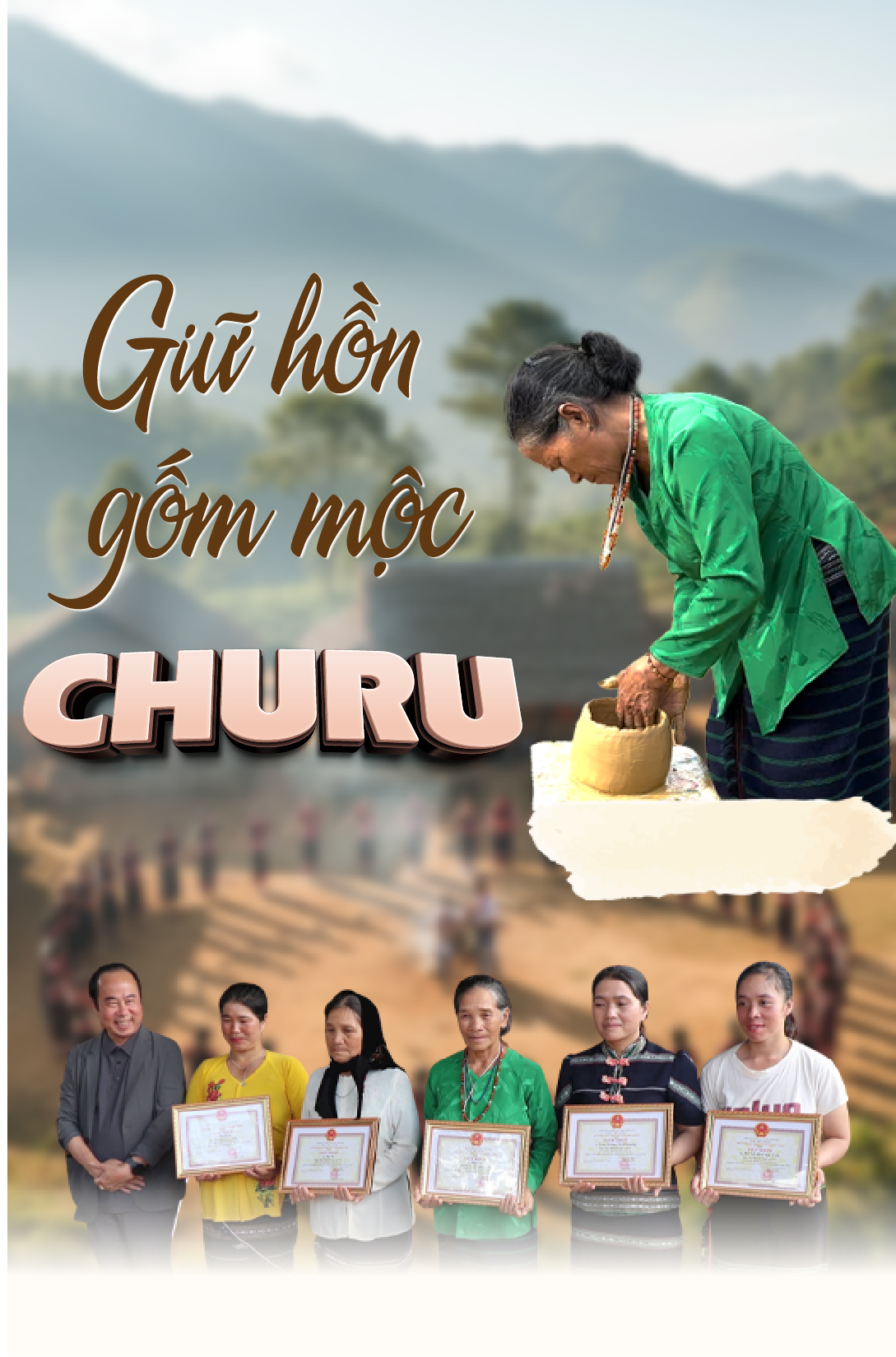Giữ hồn gốm mộc Churu