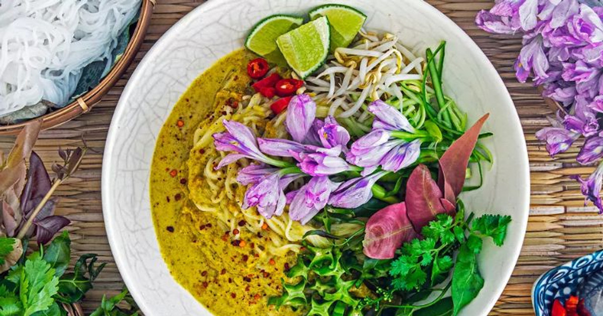 Nom Banh Chok - món bún vô cùng độc đáo của người Khmer