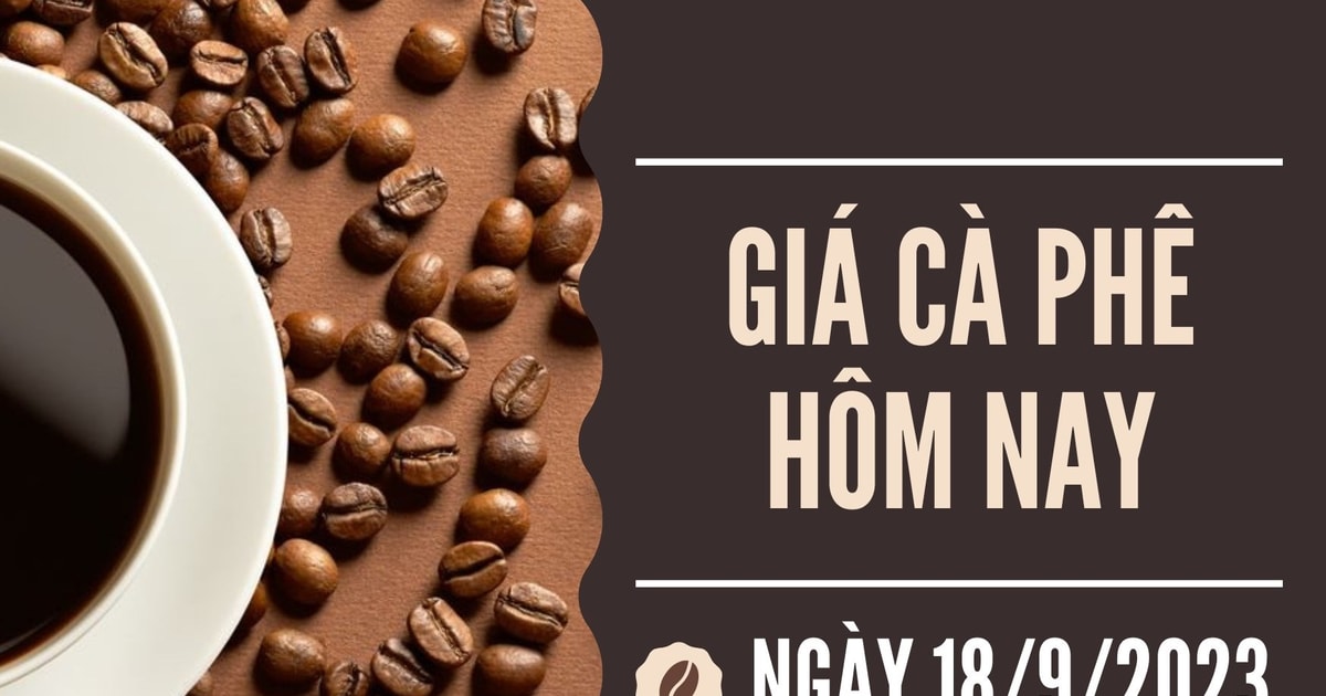Giá cà phê (18/9) tại thị trường trong nước và thế giới