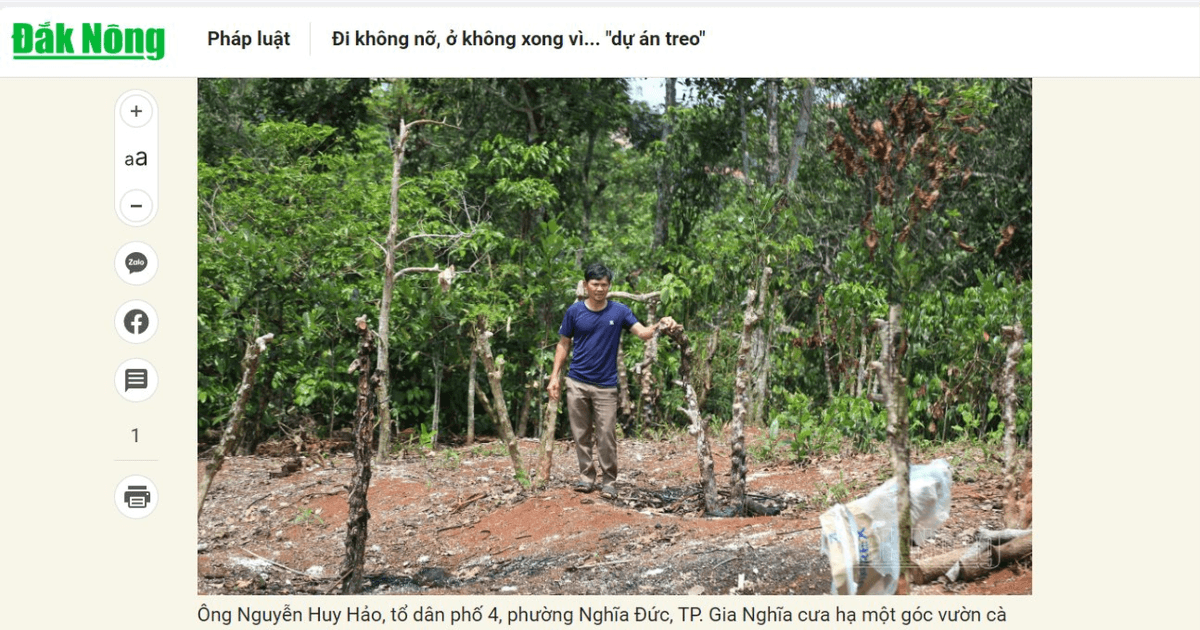 Đắk Nông chỉ đạo kiểm tra, xử lý thông tin Báo Đắk Nông phản ánh