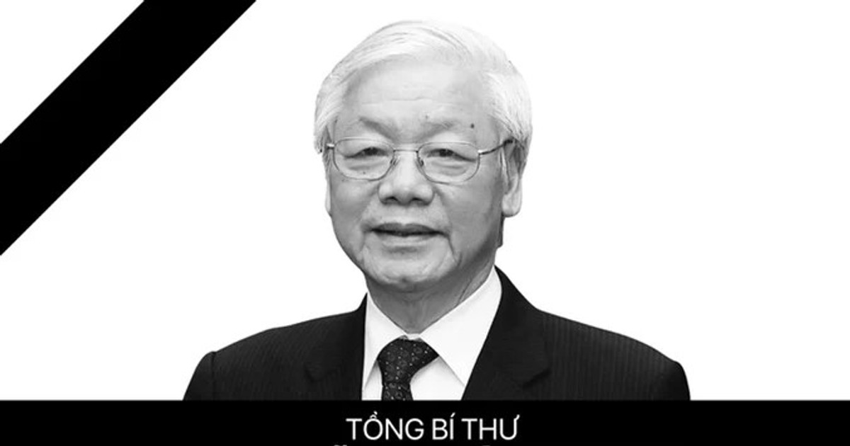 Thông báo về việc tổ chức Quốc tang Tổng Bí thư Nguyễn Phú Trọng trên ...