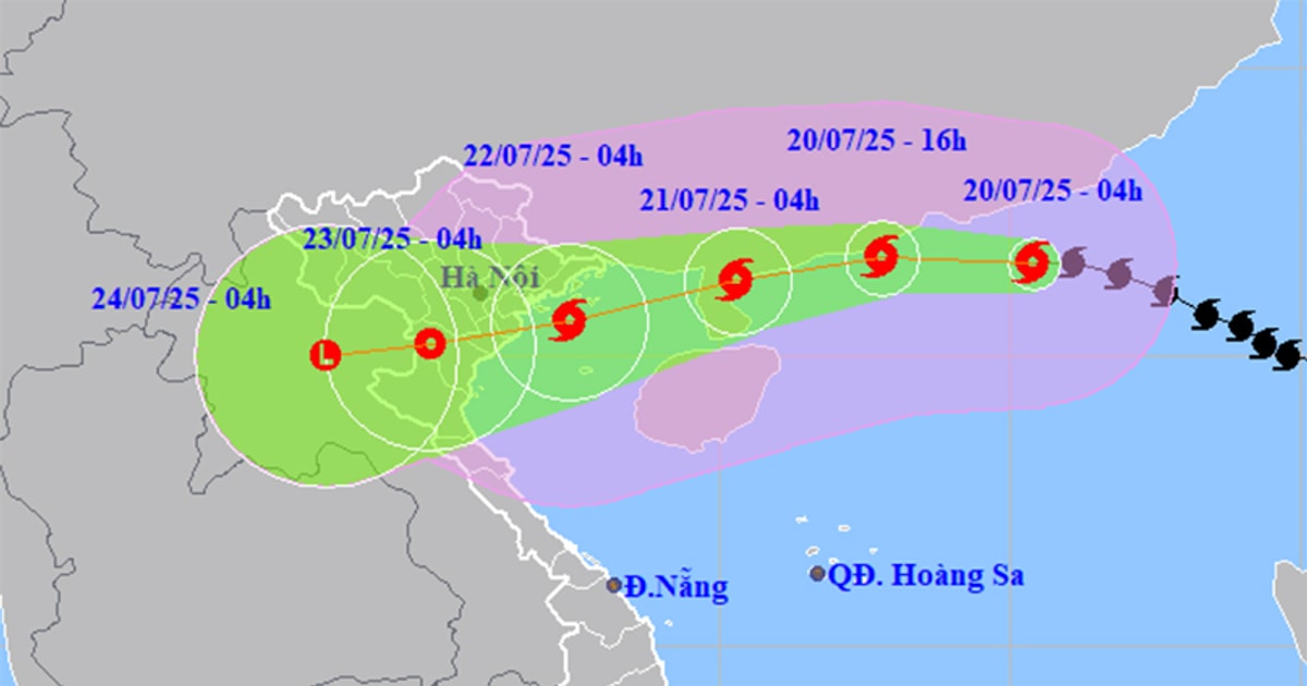 Bão số 3 Wipha giật cấp 14 cách Quảng Ninh - Hải Phòng 830km, gây mưa ...